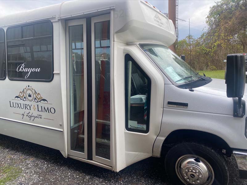 Bayou 24 Passenger Shuttle Bus | Luxury Limo of Lafayette